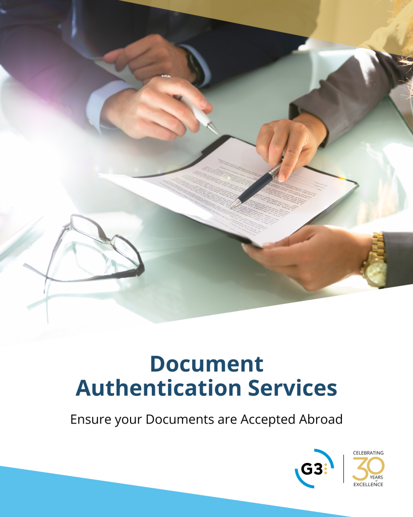 Streamline Your Document Authentication Process with G3 Visas! - G3Visas News